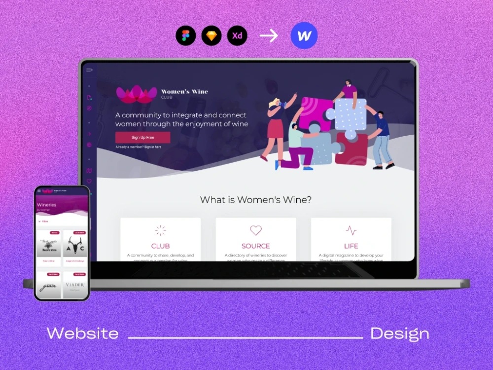 A fantastic Webflow responsive website from a Figma design | Upwork