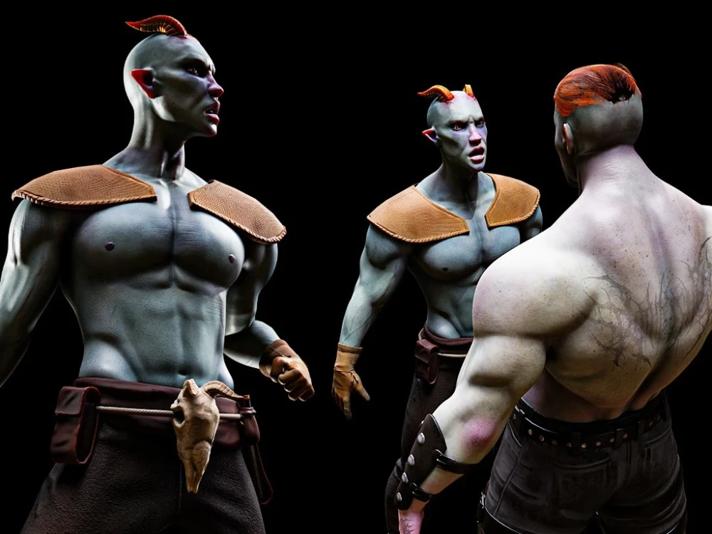 A high-quality 3D character model with rigging (Game/Render Ready) | Upwork