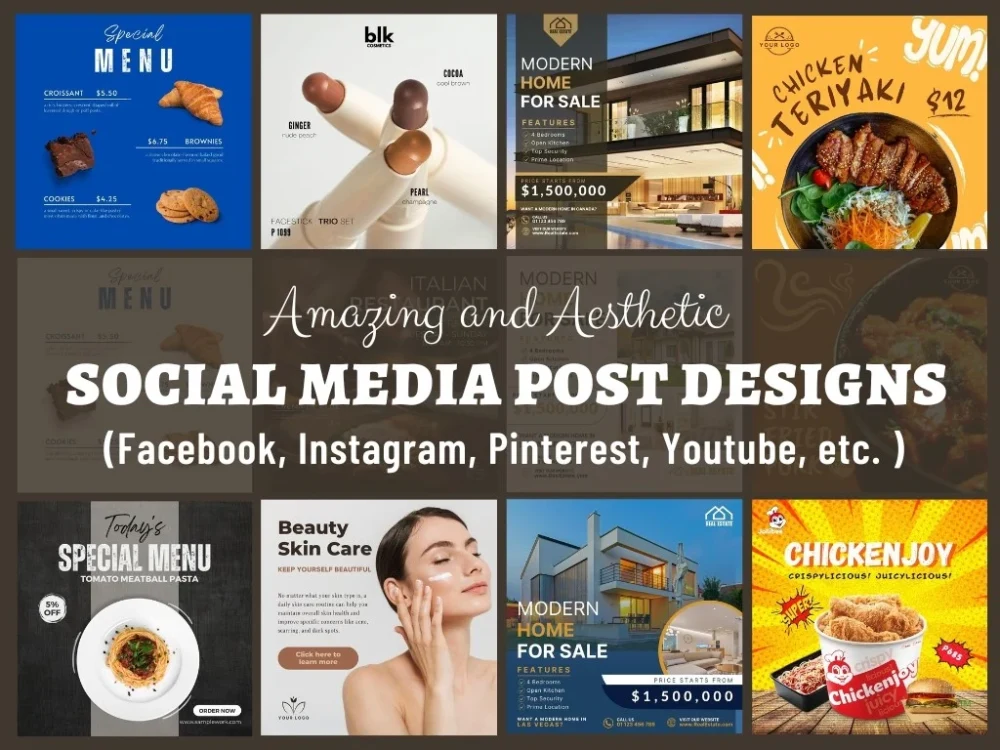 Editable Canva Designs For Your Social Media Instagram Facebook