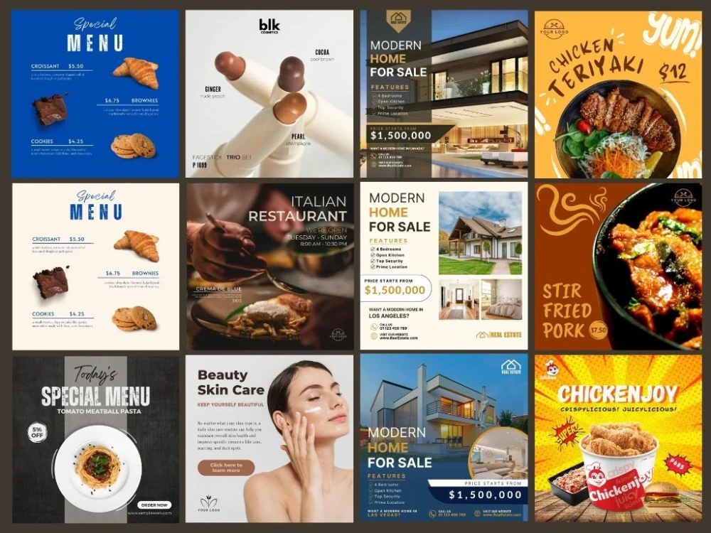 Editable Canva Designs For Your Social Media Instagram Facebook