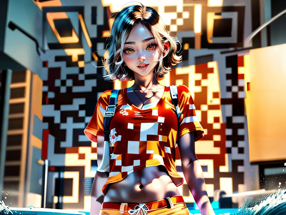 A custom ai QR code art, generated with Stable Diffusion | Upwork