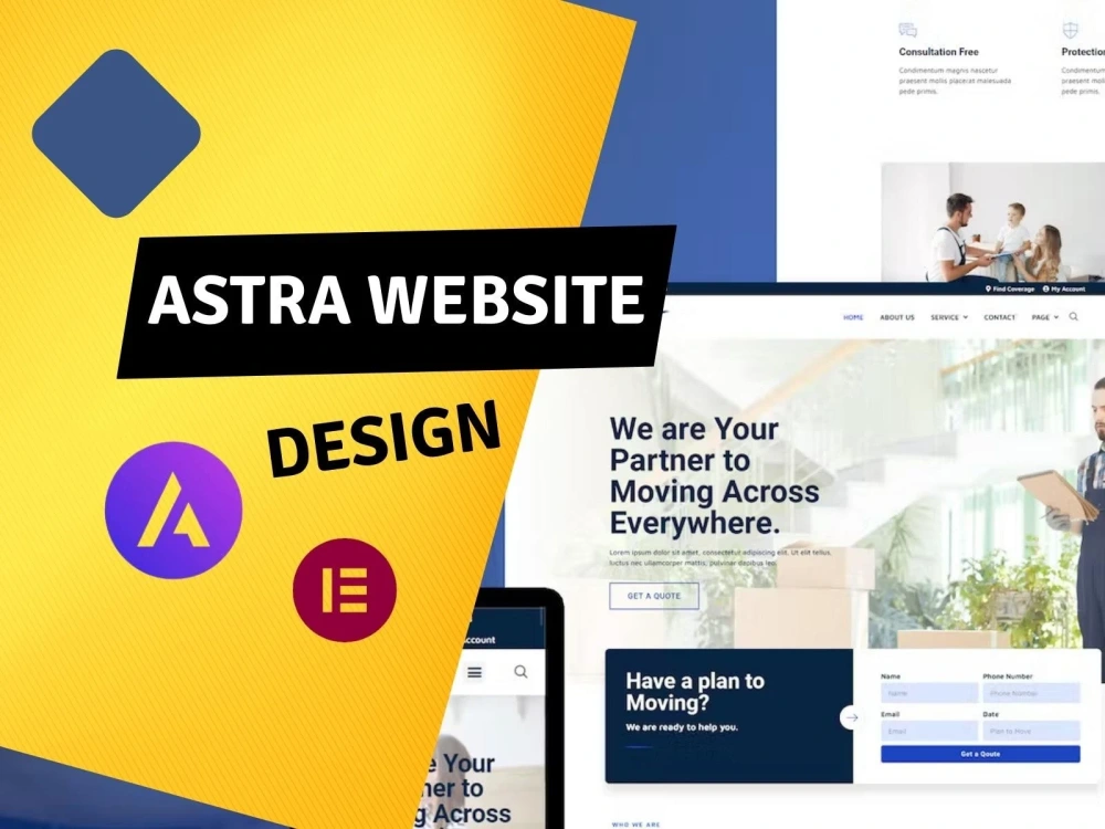 Build a full wordpress website using Astra, astra pro and Elementor pro | Upwork