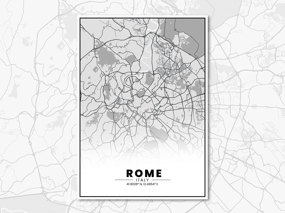 A Custom City map Poster/Portrait | Upwork
