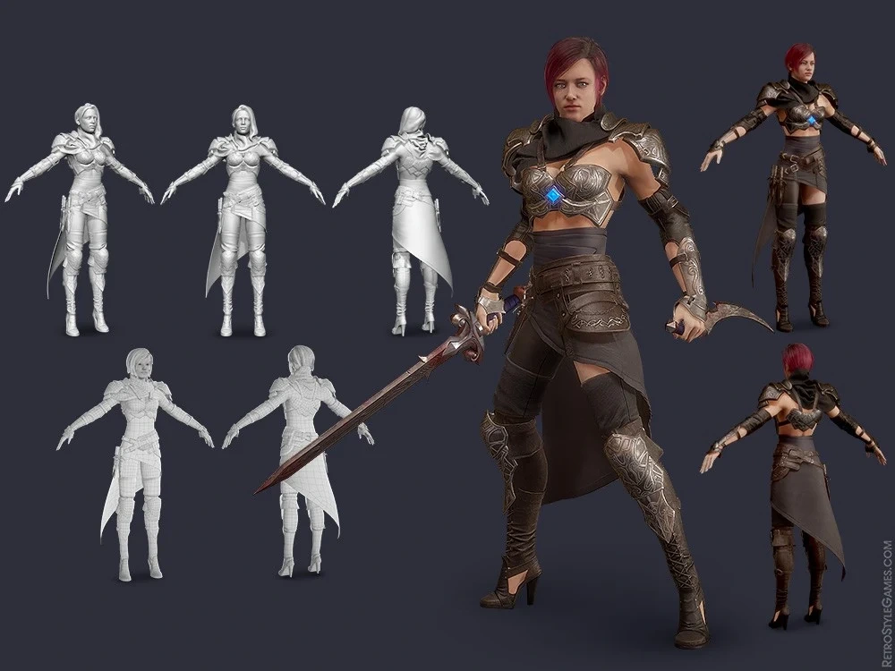 Realistic 3D character model with Rigging and Animation | Upwork