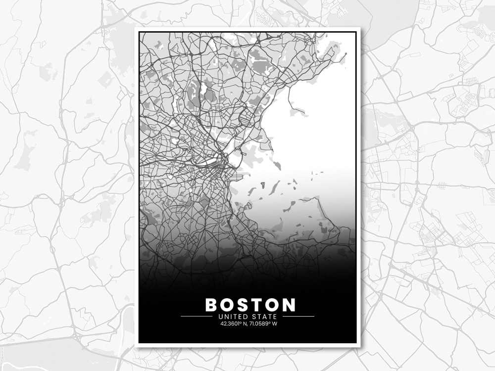 A Custom City map Poster/Portrait | Upwork