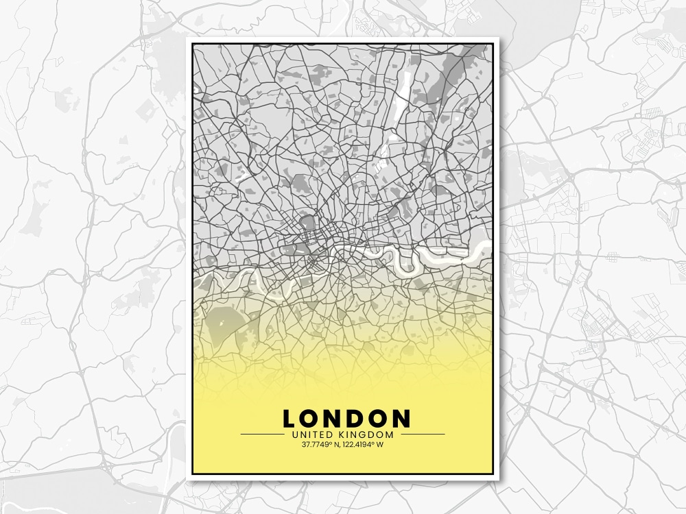 A Custom City map Poster/Portrait | Upwork