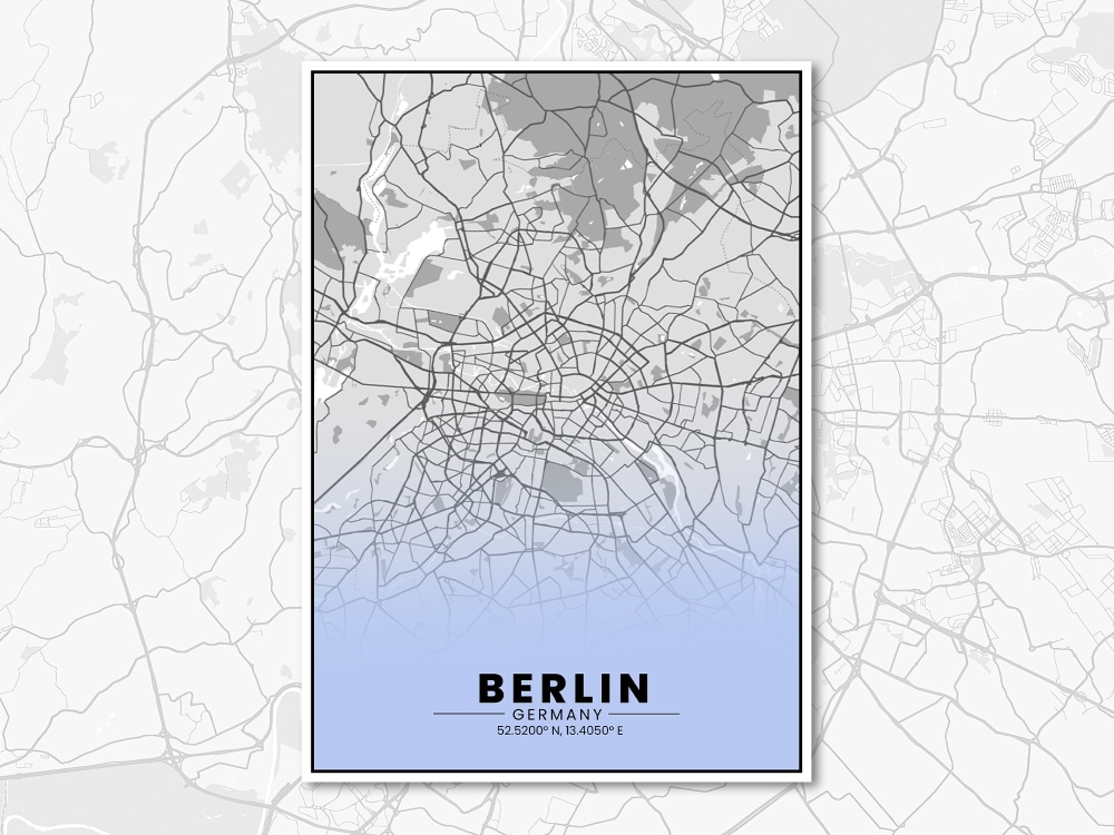 A Custom City map Poster/Portrait | Upwork