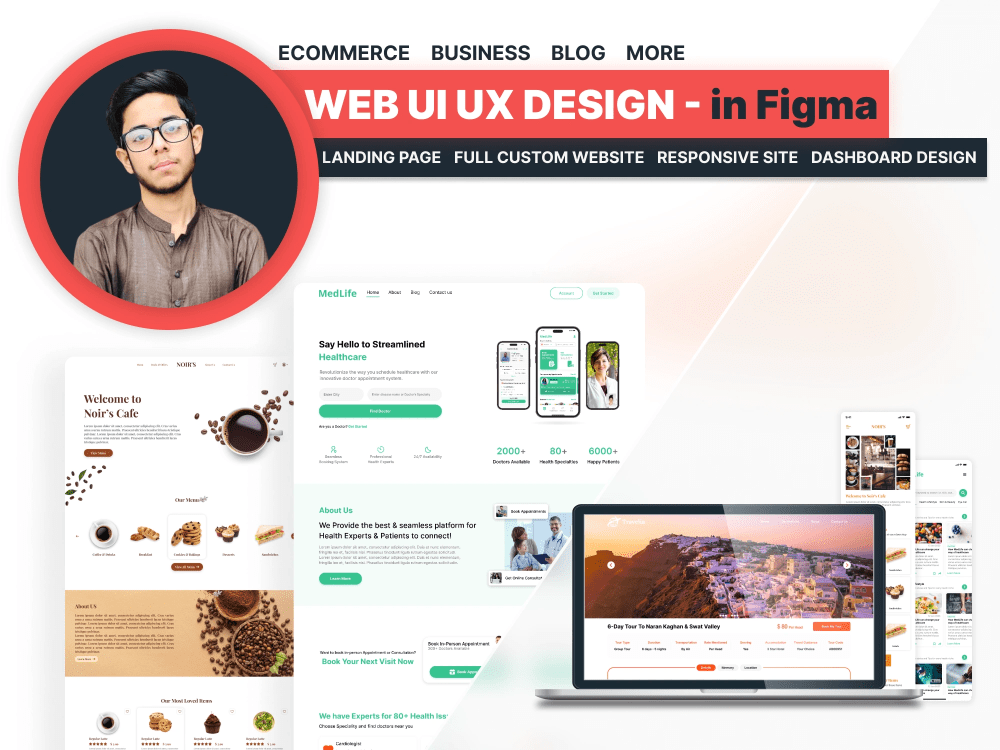 Attractive Responsive Website and Landing Page UI UX Design in Figma ...