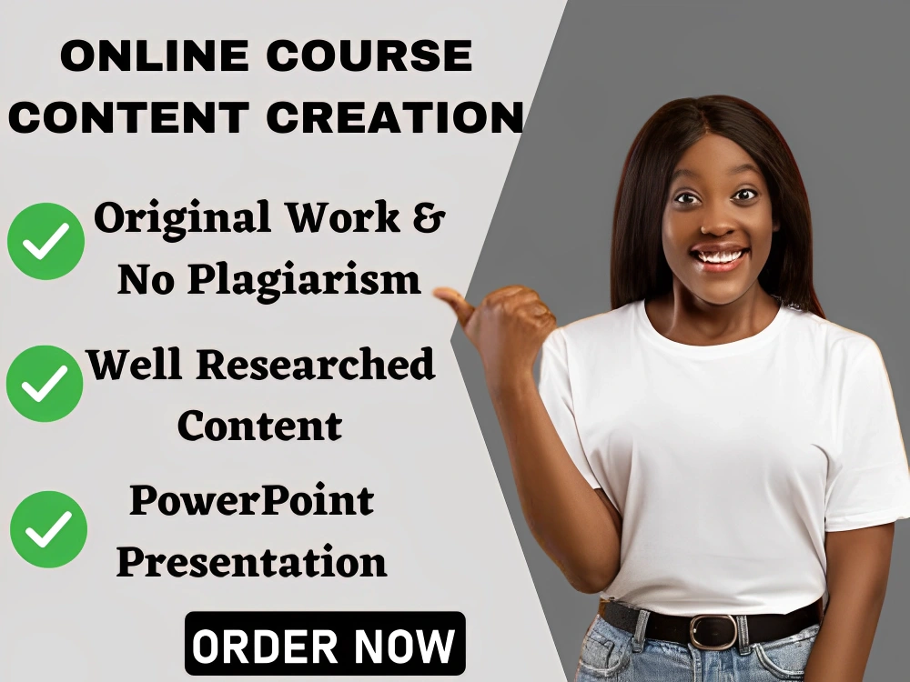 Get flawless Online Course Content Creator, Curriculum, and Course ...