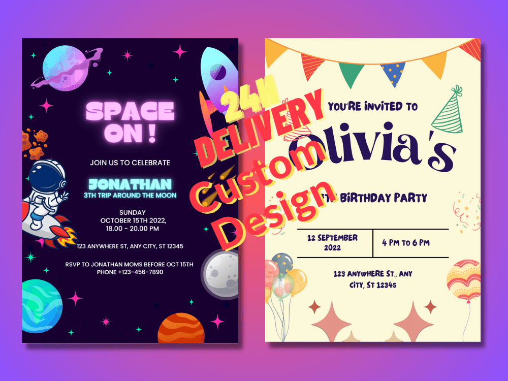 A professional invitation card design | Upwork