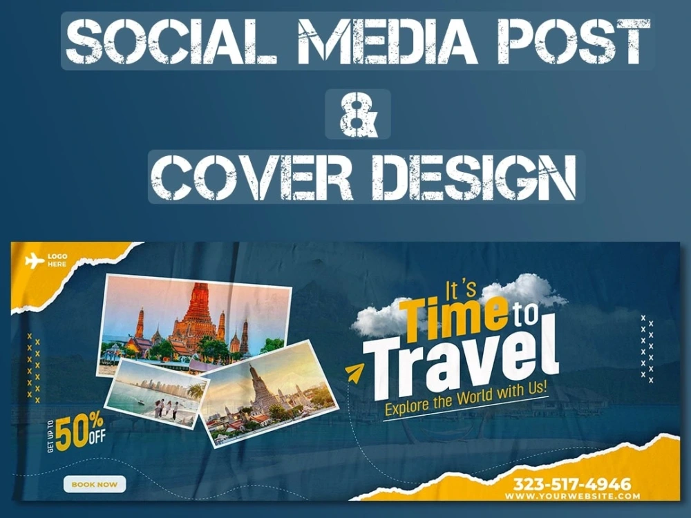 A unique eye-catching Social Media Post, Banner, Ads, Cover design | Upwork