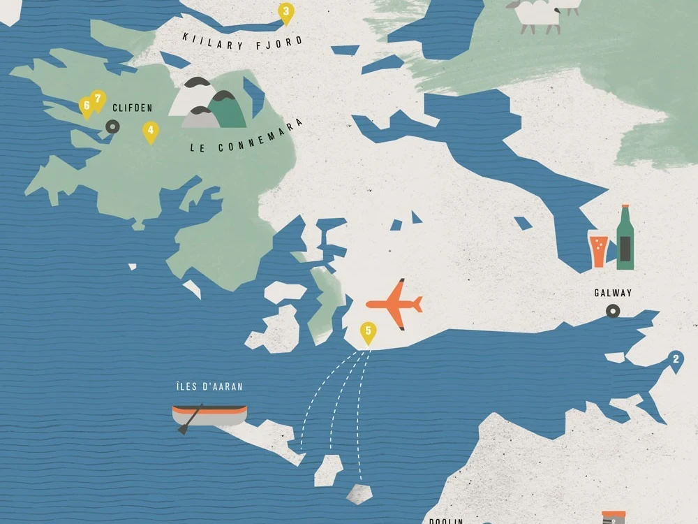 Design and illustrate a map graphic | Upwork