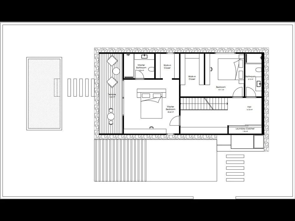2D Architectural floor plan with AutoCAD W&B or colored | Upwork