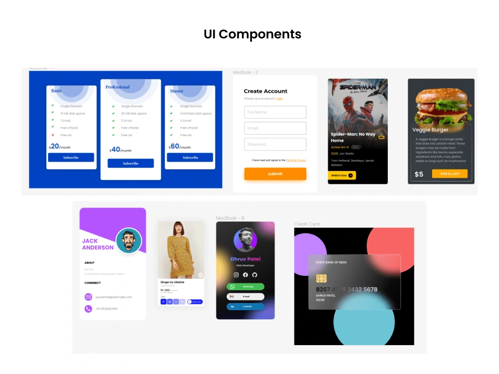 High-fidelity visual representations for your application or website ...