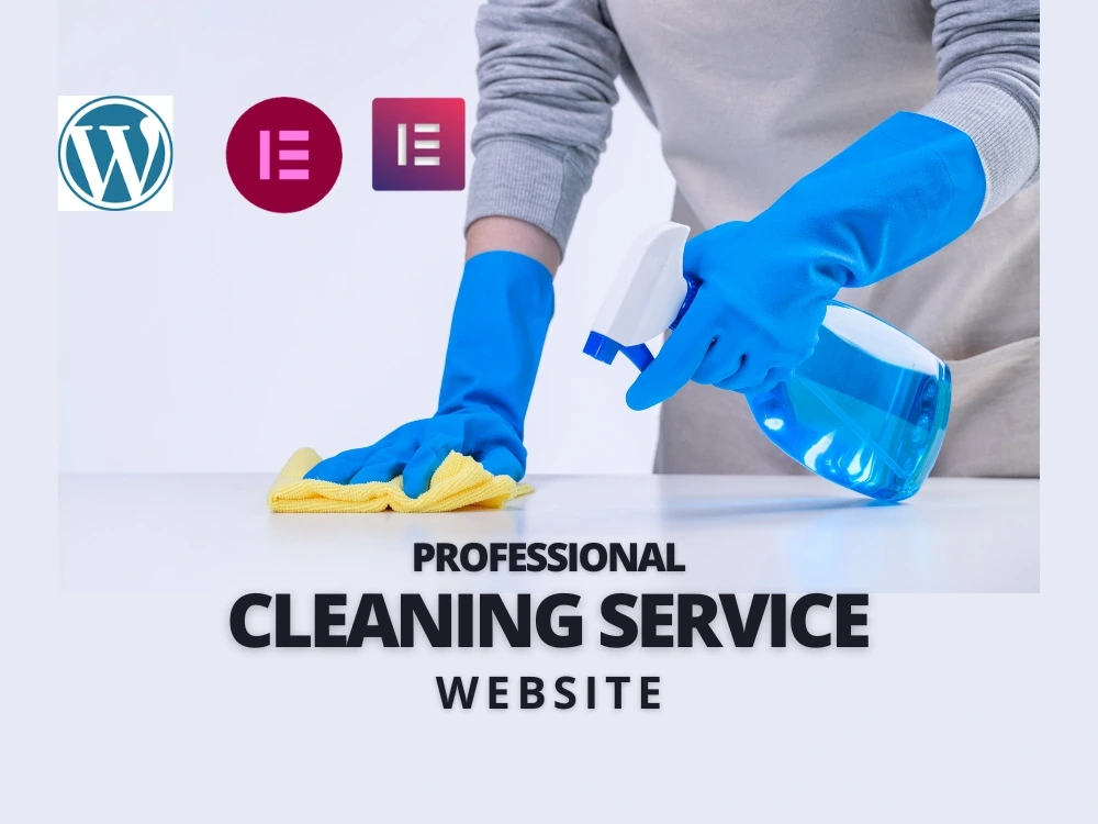 Elementor wordpress office cleaning, home cleaning, house cleaning website | Upwork