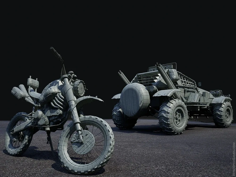 Concept and Modeling for survival, apocalypse, zombie game vehicle ...