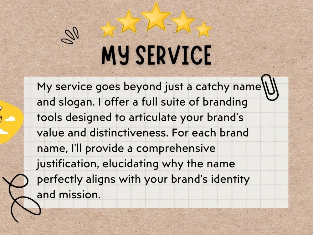Comprehensive Branding Solution: Naming, Slogan & Brand Description ...