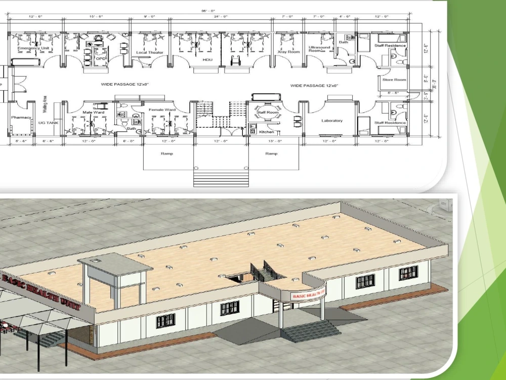 3D and 2D Maps or Diagrams of Homes, Buildings, Hospitals, Restaurants ...