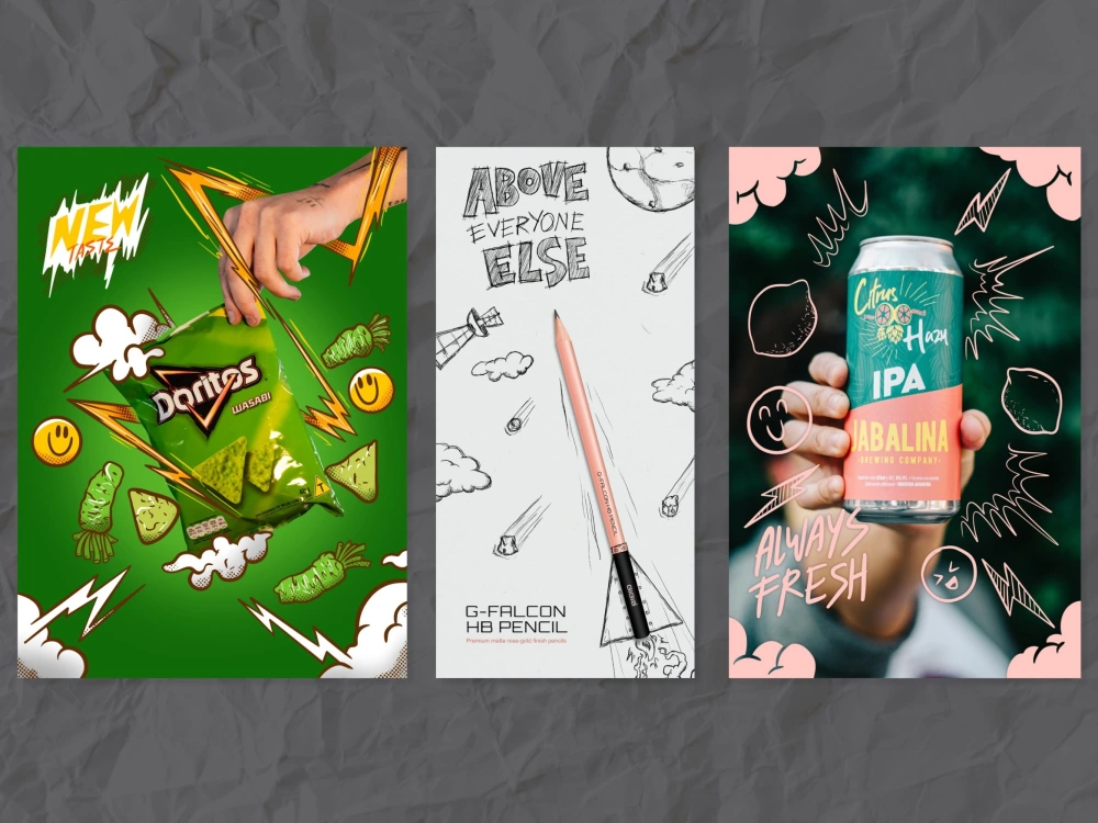 Creative Poster Design with Doodle Illustration | Upwork