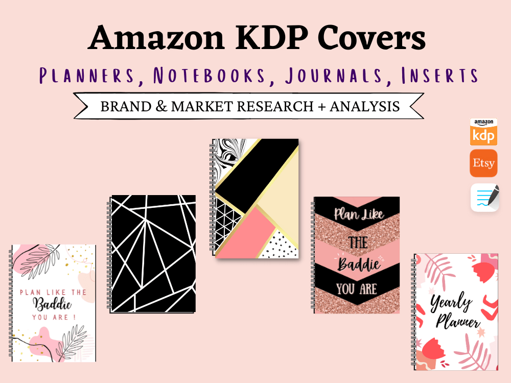 KDP Journal Design Planner Cover Notebook Cover and Interior Pages | Upwork