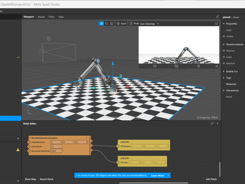 An Augmented Reality Robotic Arm Made with Meta Spark. | Upwork