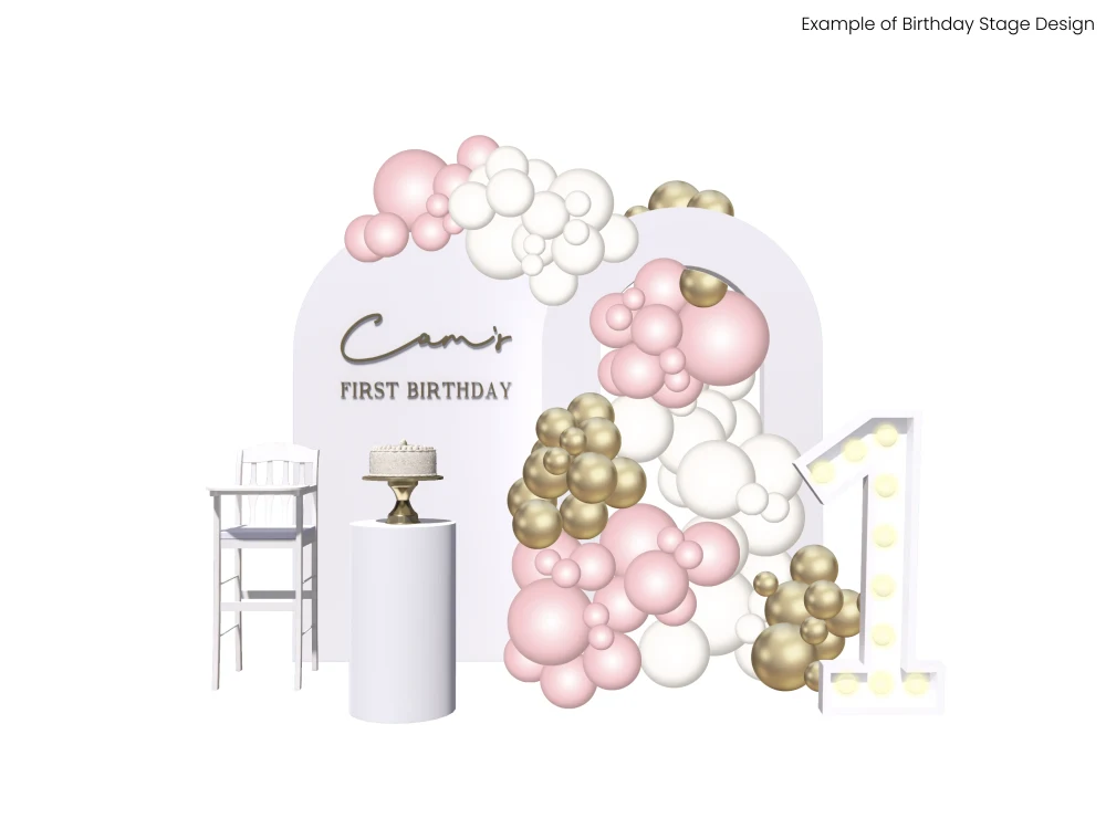 Stunning Wedding/ Birthday/ Event Backdrop: Design & Render your ...