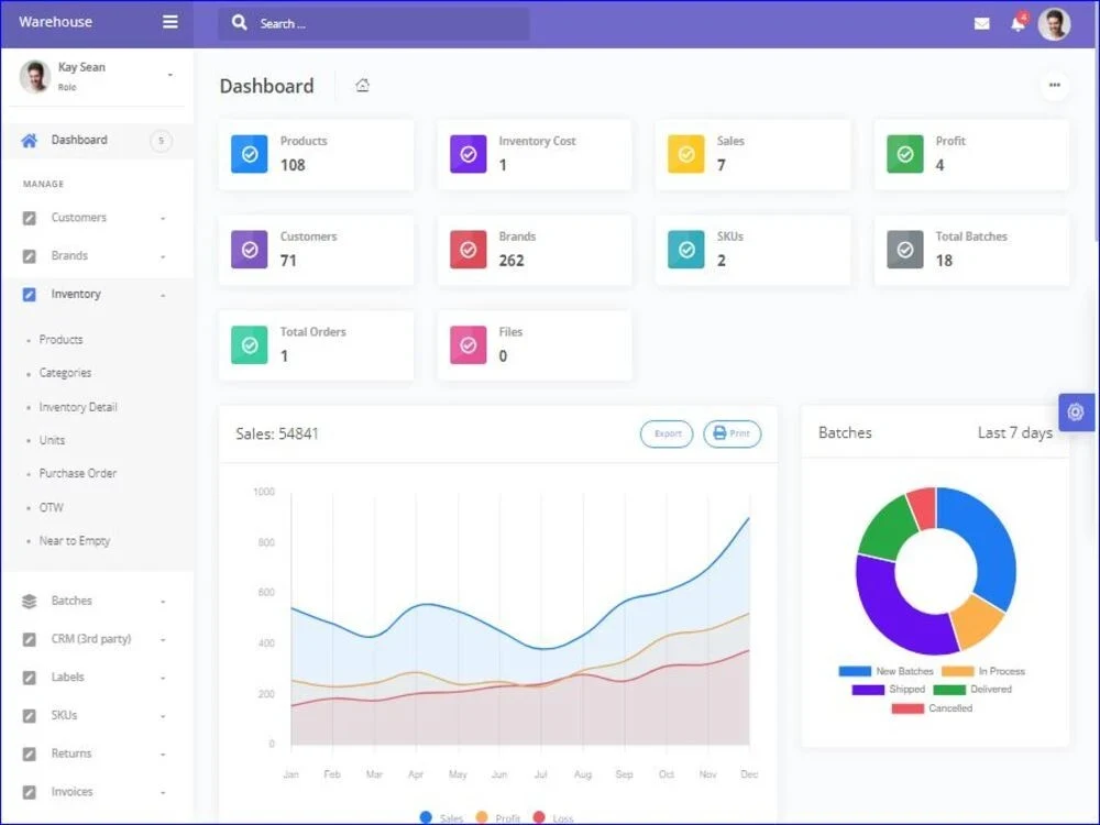 A large-scale fulfillment warehouse application in the Laravel framework. | Upwork