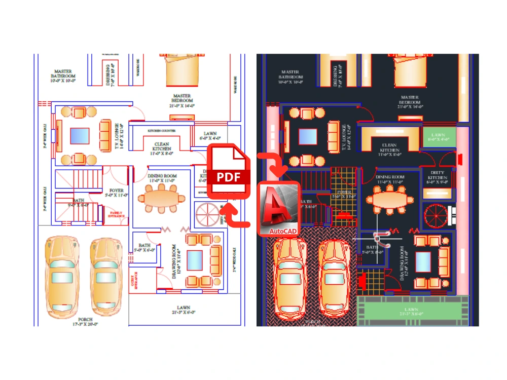 Converted PDFs, Images, and Sketches into AutoCAD | Upwork Converted PDFs, Images, and Sketches into AutoCAD | Upwork