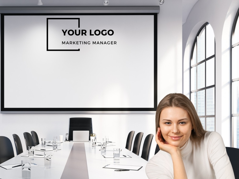 A Professional | Zoom Virtual Background | With your LOGO | Upwork