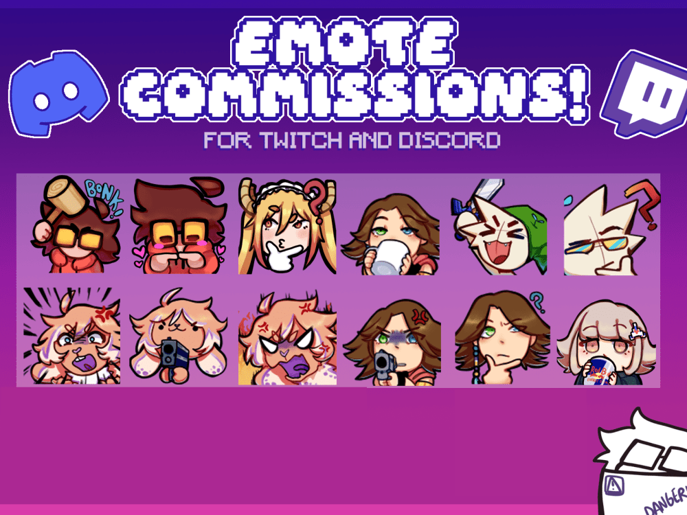 Emote bundle for twitch, discord, youtube etc. | Upwork