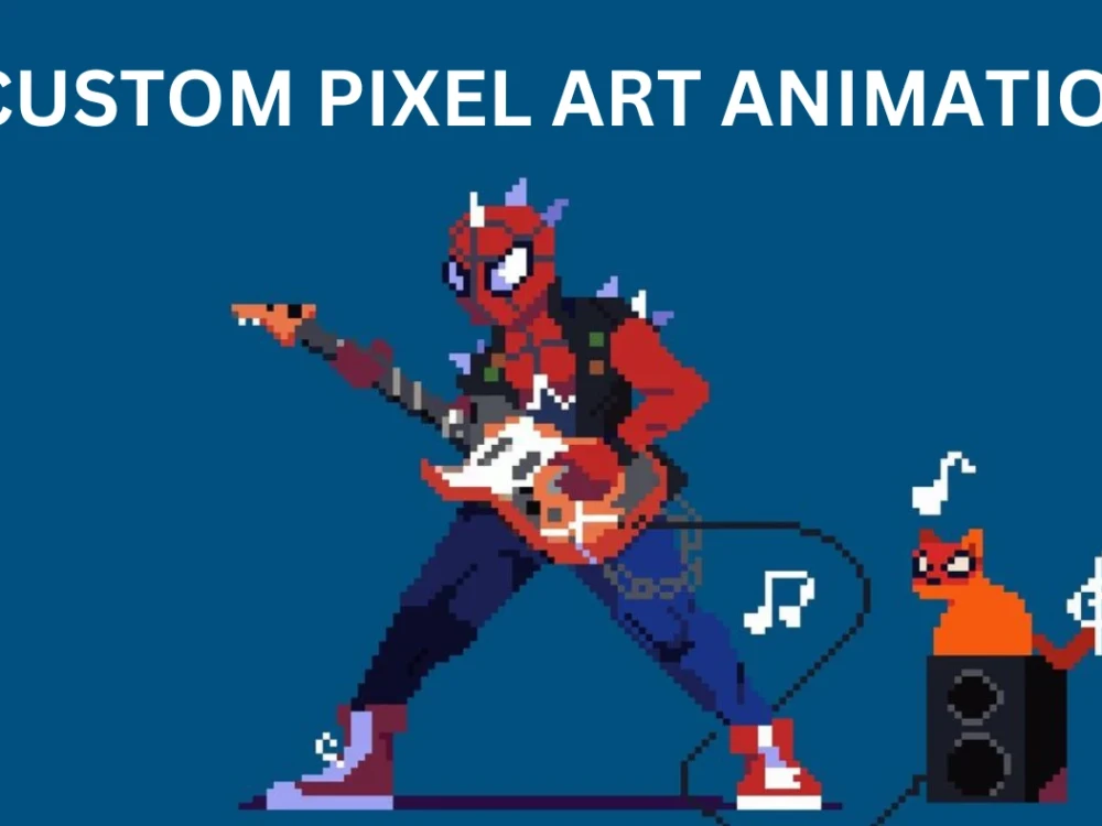 A unique pixel character, sprite sheet pixel background animation pixel ...