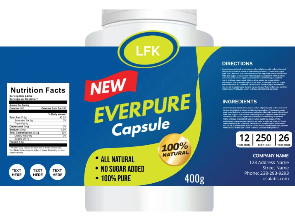 A Professional Modern Creative Eye-catching label/product packaging ...