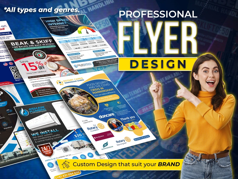 A professional flyer or poster for your business | Upwork
