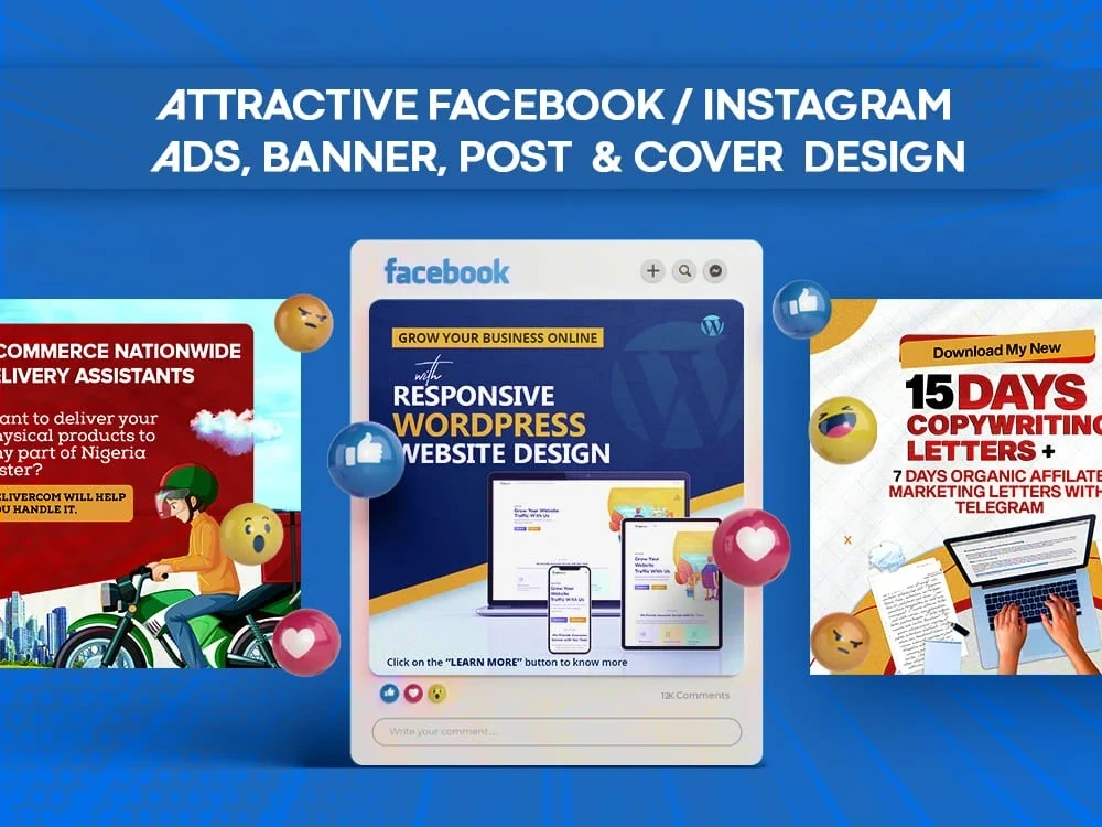 Unique Social Media Design, Instagram, Facebook, LinkedIn Post, Ads ...