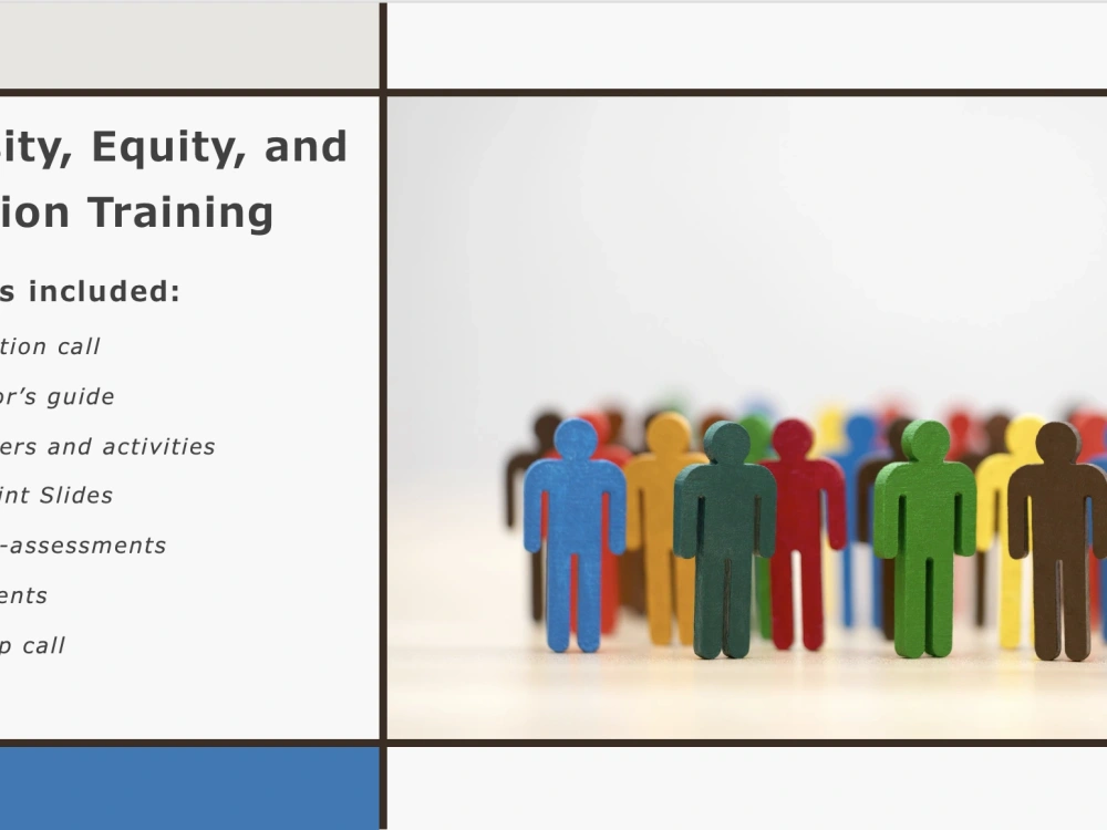 A comprehensive diversity, equity, and inclusion training outline. | Upwork