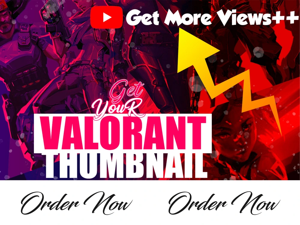 An attractive valorant thumbnail for your streaming platform. | Upwork