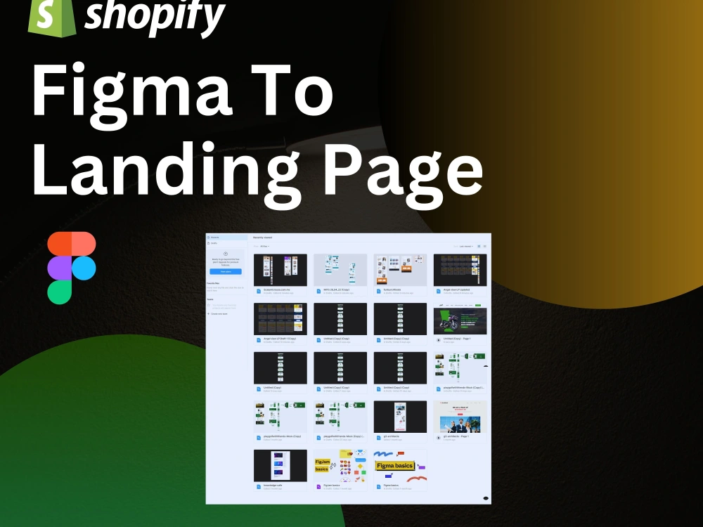 A pixel-perfect Figma to Landing Page Design Service In Shopify | Upwork