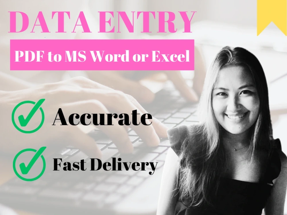 Error-free data entry, typing, and PDF conversion into MS Word and MS Excel | Upwork