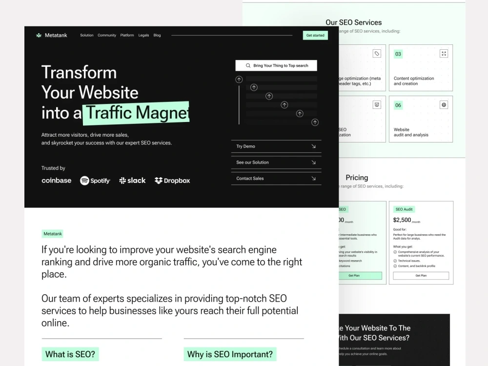 An Inspiring Landing Page Design created in Figma | Upwork