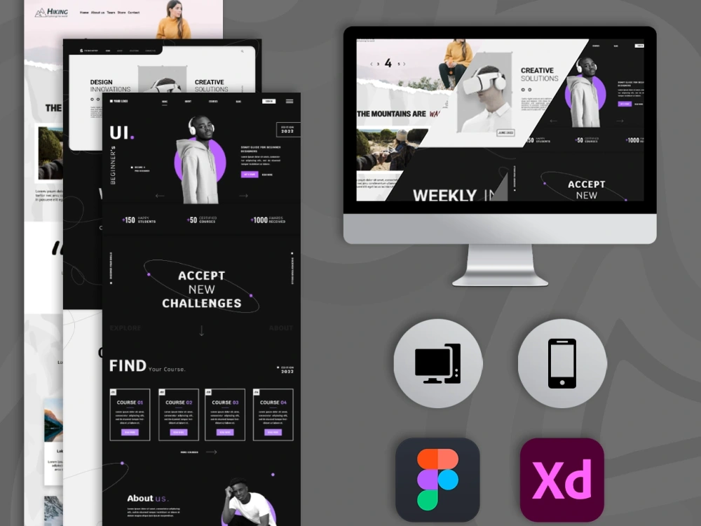 Responsive Website & Mobile APPS UI/UX Design | Upwork