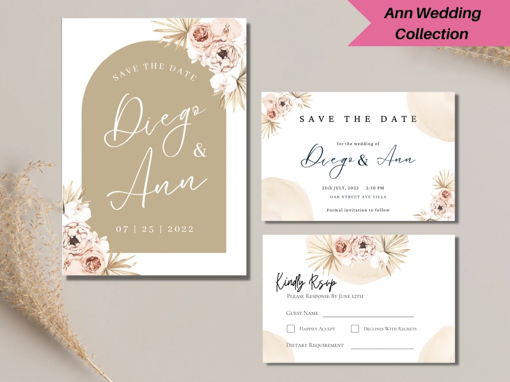 Digital Wedding Invitation, Wedding Templates | Upwork