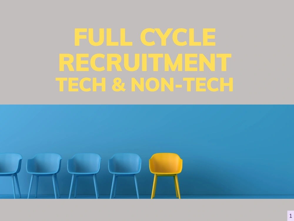 Full Cycle Recruitment (Tech & Non - Tech) from a Recruitment Expert ...