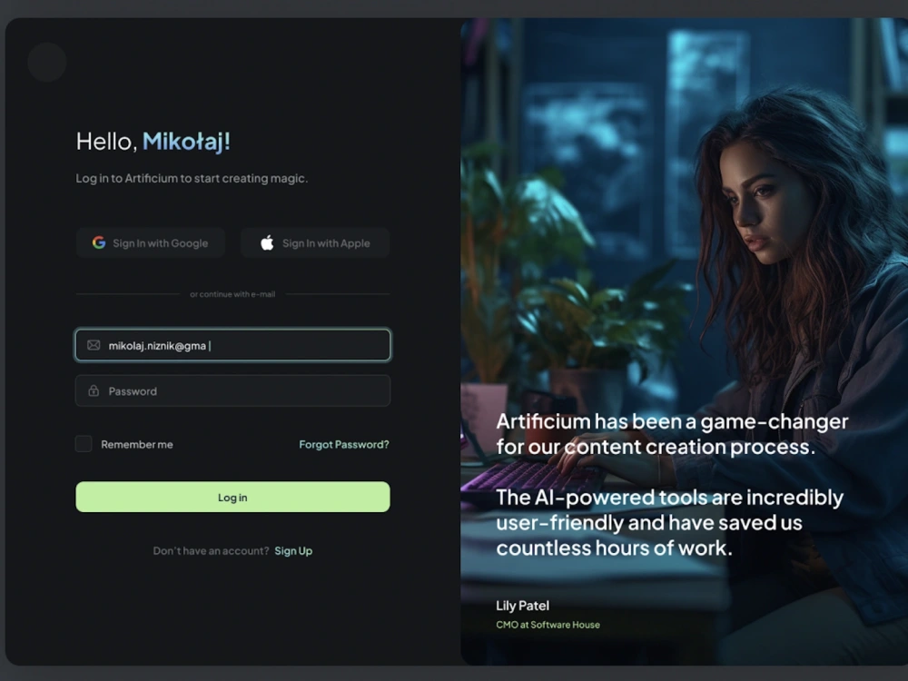 Awesome AI-based web designs | Upwork Awesome AI-based web designs | Upwork