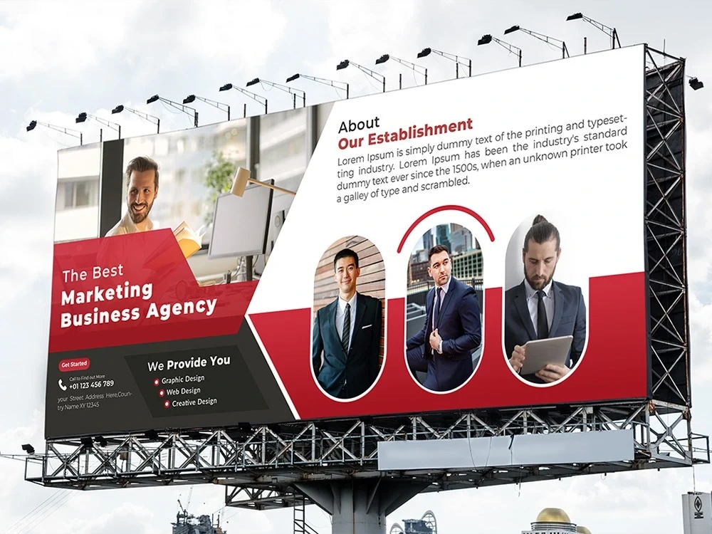 Billboard, banners, signage, hoarding, street signs, backdrops design ...