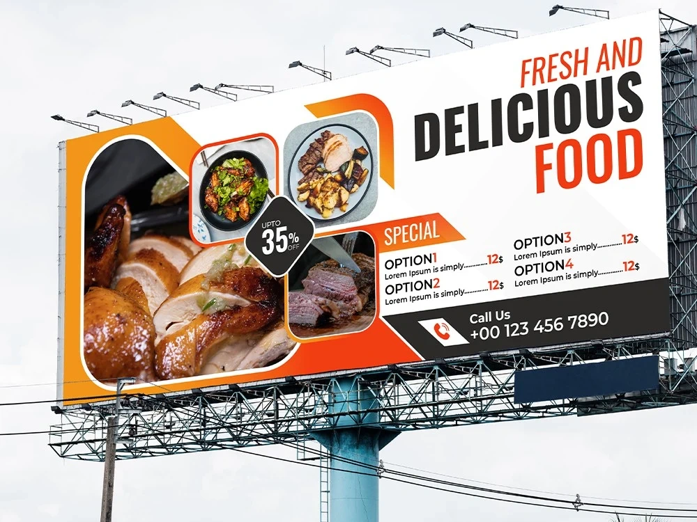 Billboard, banners, signage, hoarding, street signs, backdrops design ...