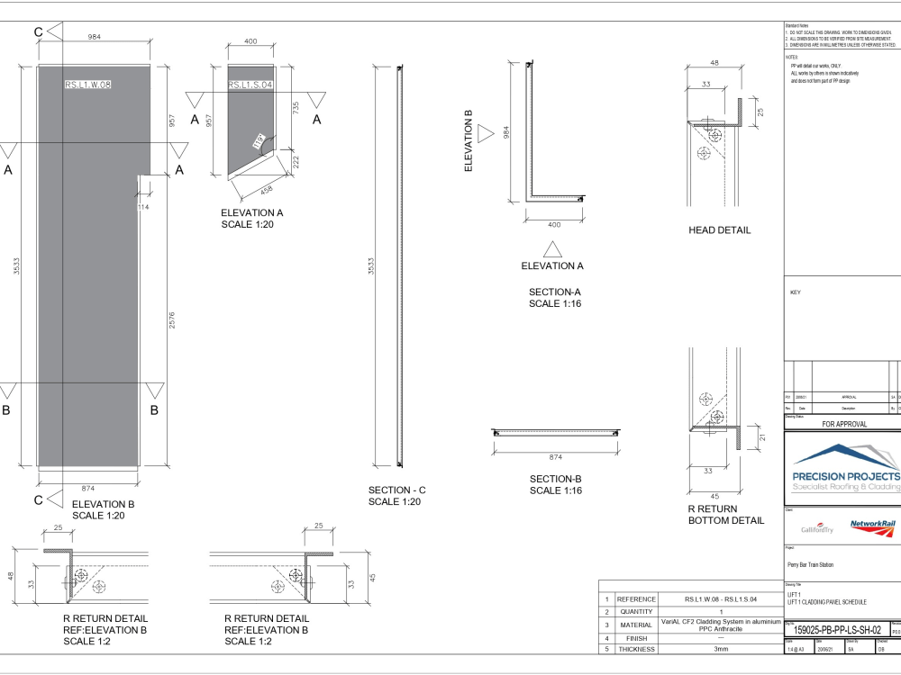 Aluminium Cladding Detail Drawings | Upwork