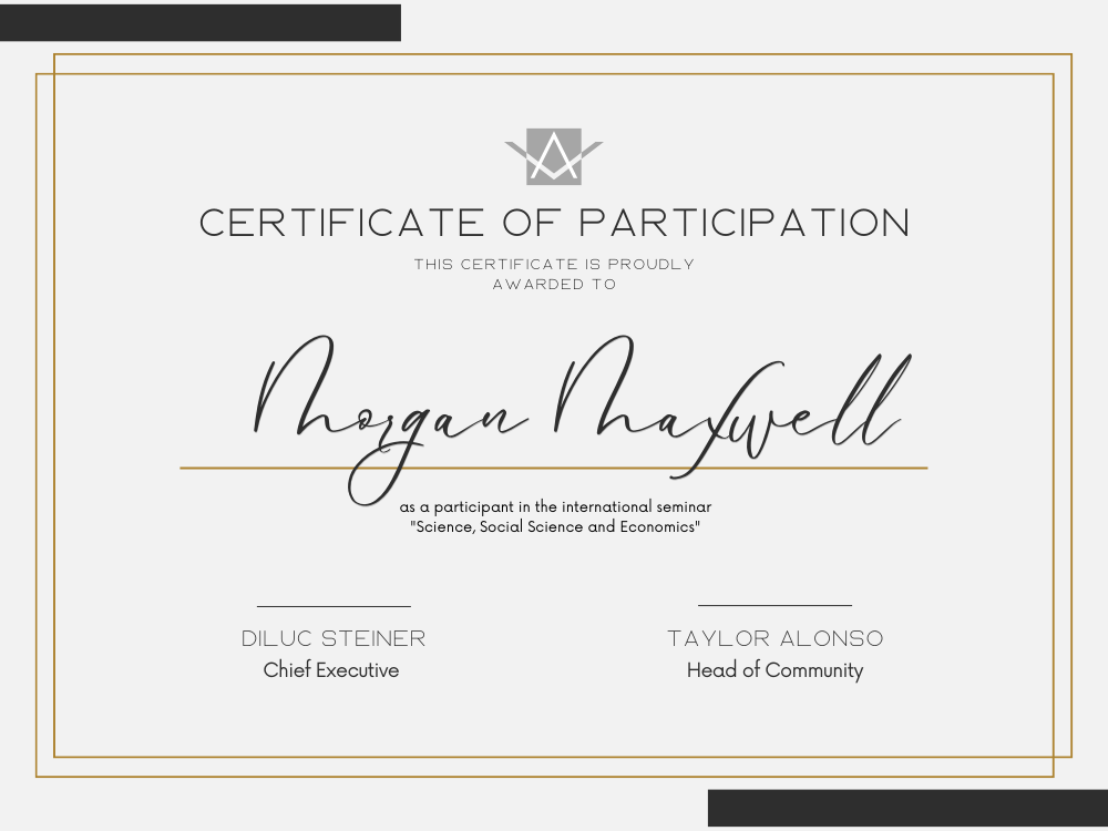 A modern certificate design for your course or business | Upwork