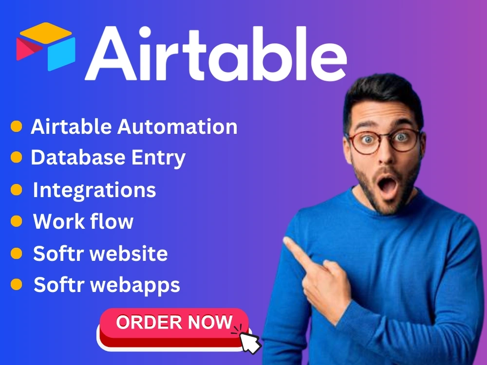 A setup Airtable, project management, notion and workflow automation ...