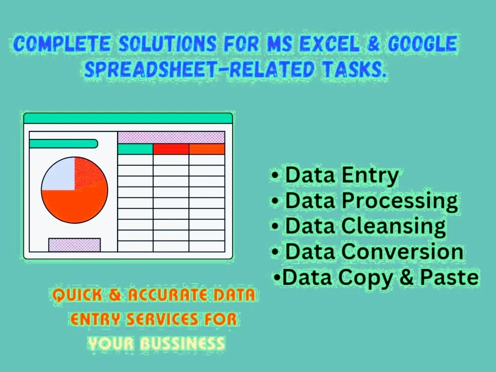 Complete solutions of MS Excel & Google Spreadsheet-related tasks. | Upwork
