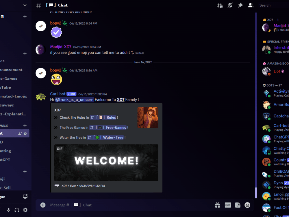 A professional discord sever | Upwork